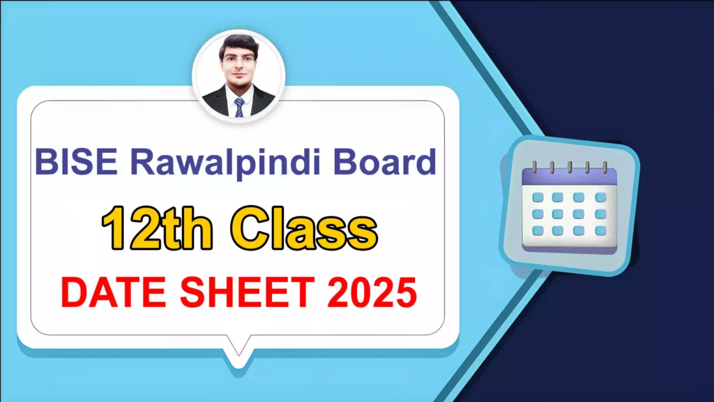 BISE Rawalpindi Board 12th Class Date Sheet 2025